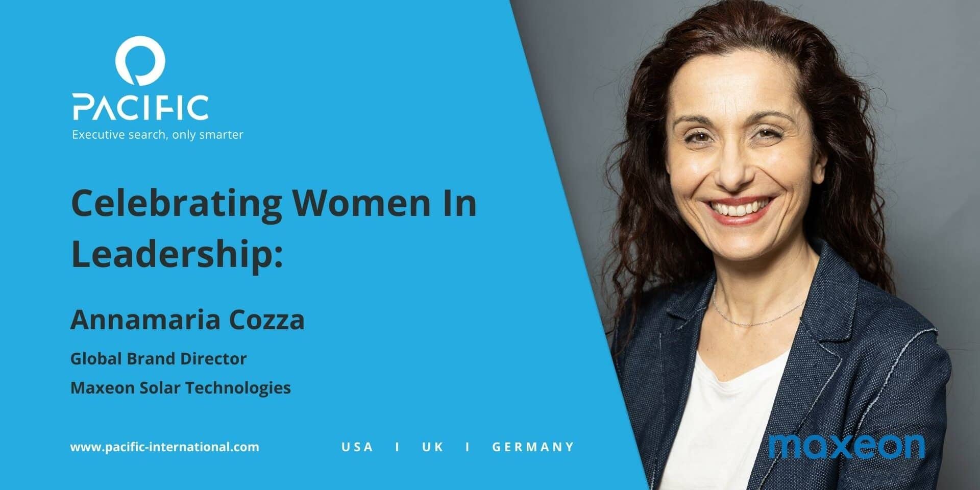 Celebrating Women In Leadership - Annamaria Cozza